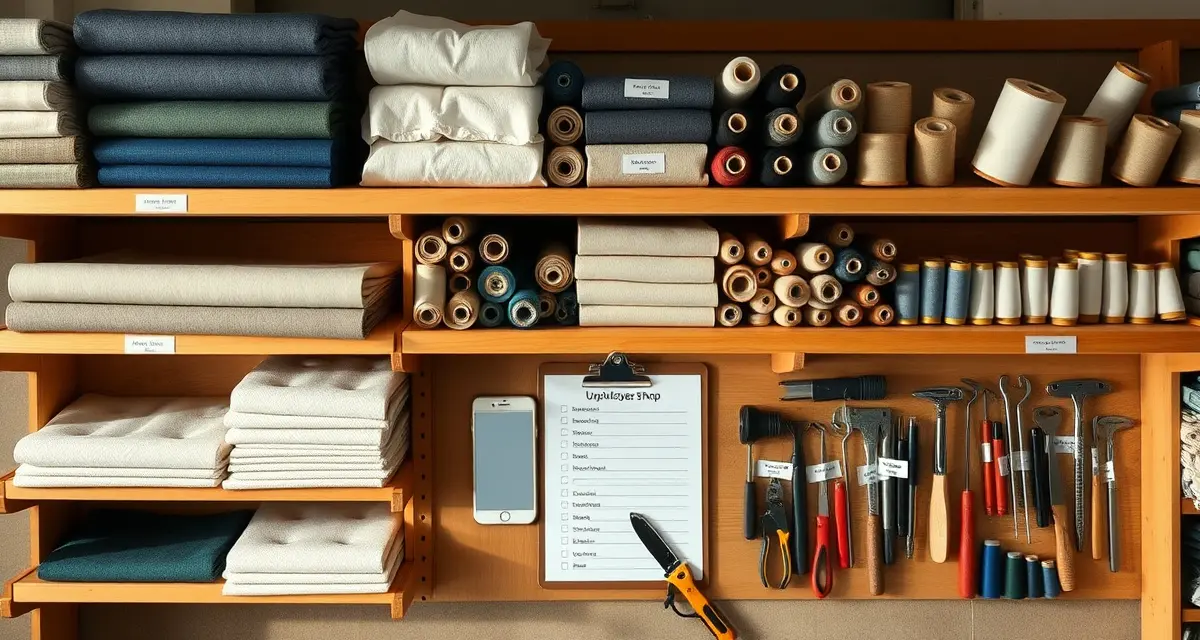Upholstery Shop Inventory Management: Fabric Supplies and | StitchDesk